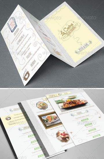 Algunos ejemplos de tripticos creativos para editar