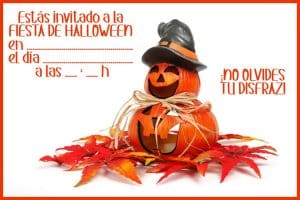 3 tarjetas de halloween para imprimir y editar una figura